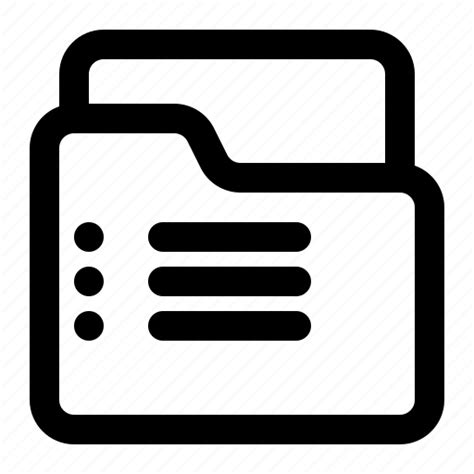 file folder document list paper roll schedule icon download on