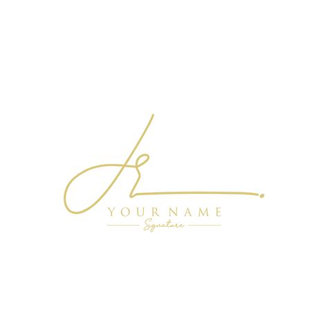 Letter JR Signature Logo Template Vector 22632290 Vector Art At Vecteezy