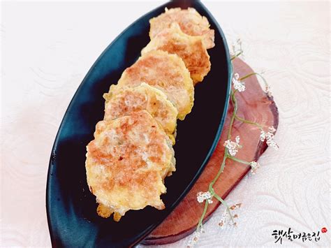 참치전 아이들간식 안주야식 캔통조림 동그랑땡