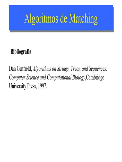 Algoritmos De Matching Pdf Matemática Informática