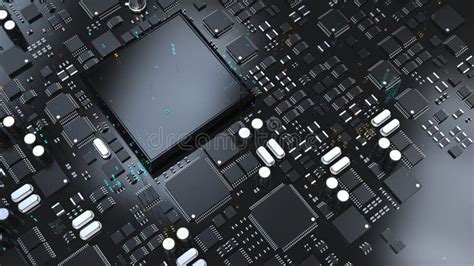 The Variety Of Different Types Of Chips And Electronic Components Stock