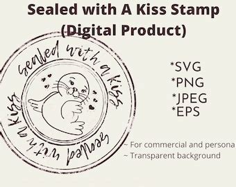 Sealed With A Kiss Etsy