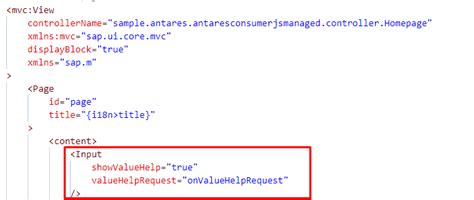 value help ui5 antares