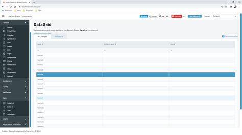 Datagrid RowSelect Not Visually Selected Radzen Blazor Components Radzen