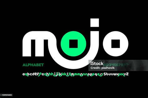 연결된 문자 글꼴 디자인 알파벳 및 숫자 벡터 일러스트 레이 션 컴퓨터 글자에 대한 스톡 벡터 아트 및 기타 이미지 컴퓨터 글자 로고 알파벳 Istock