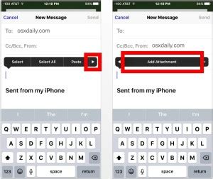 How To Add Email Attachments In Mail For IPhone IPad