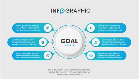 Premium Vector Infographic With Six Options For Your Business Data Visualization