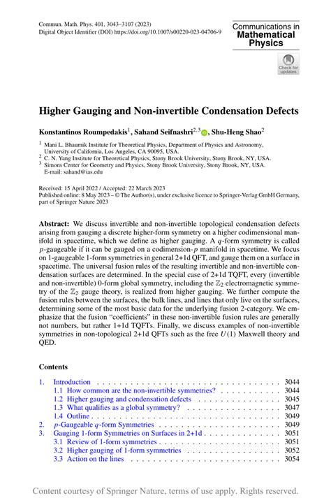 Higher Gauging And Non Invertible Condensation Defects Request Pdf