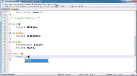 Html And Css Pseudo Classes Visited Link Focus Etc In Hindi Youtube