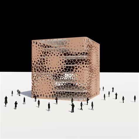 Voronoi Pattern Facade Facade Grasshopper Parametric Design
