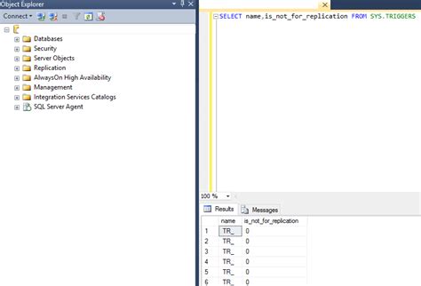 Change Not For Replication For All Triggers In A SQL Server Database