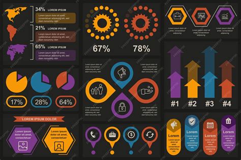 Premium Vector Set Of Infographic Elements Data Visualization Vector Design Template Can Be
