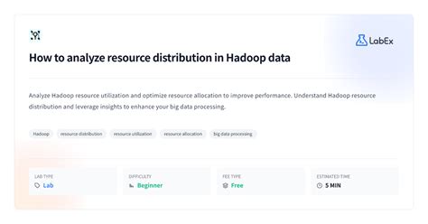 how to analyze resource distribution in hadoop data labex