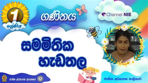 සමමිතික හැඩතල 1 ශ්‍රේණිය ගණිතය Youtube