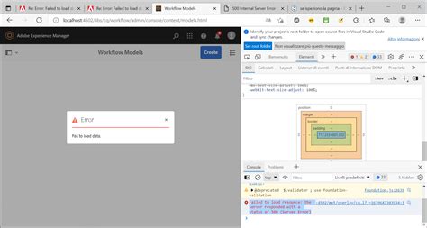 solved error failed to load data aem version 6 5 0 wor adobe