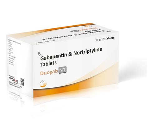 Gabapentin And Nortriptyline Tablets Duogab Nt Tablets