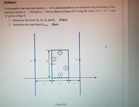 problem 4 a rectangular loop carrying current iz 5a
