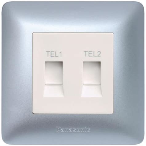Two Gang Telephone Socket Panasonic Homefit