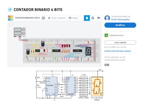 Contador Binario 4 Bits Con Display Pdf