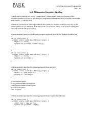 Exception Handling in Object-Oriented Programming: Tips, | Course Hero