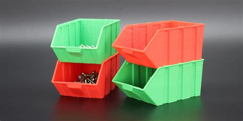 🔩 Stackable Bin For Bolt Storage Desk Organizer・free Stl File For 3d