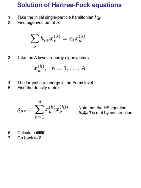 Ppt Solution Of Hartree Fock Equations Powerpoint Presentation Free