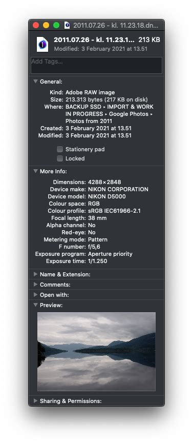 dng files not imported home