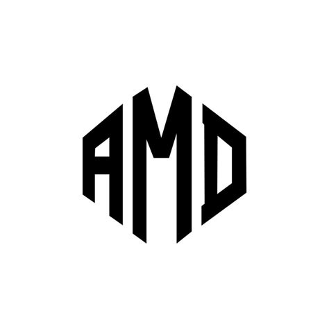 AMD Letter Logo Design With Polygon Shape AMD Polygon And Cube Shape Logo Design AMD Hexagon