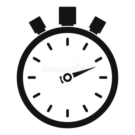 Stopwatch Modern Icon Simple Black Style Stock Vector Illustration