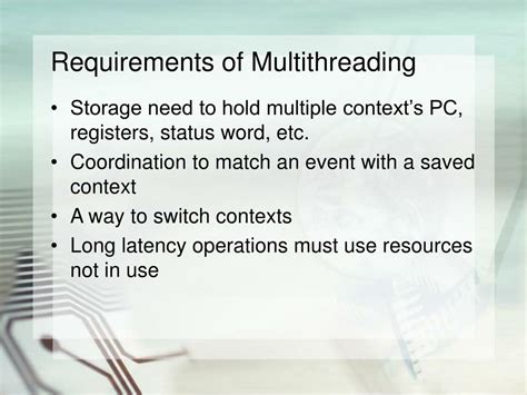 Ppt Multithreaded Architectures In Computer Systems Concepts And