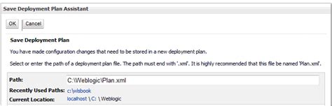 Creating Deployment Plans With Oracle Weblogic