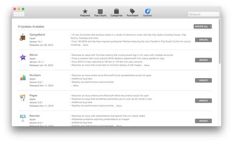 Open The Mac App Store Updates Section From A