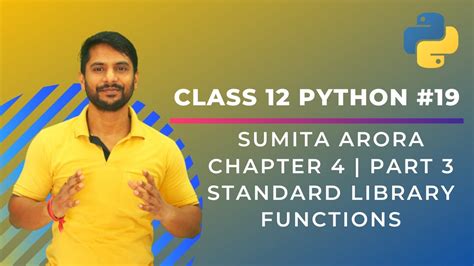 Python Class 12 Python Standard Library String And Math Functions