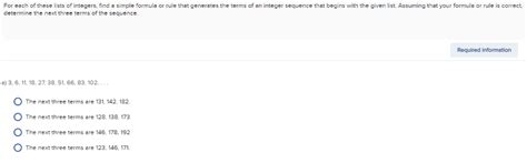 Solved For Each Of These Lists Of Integers Find A Simple