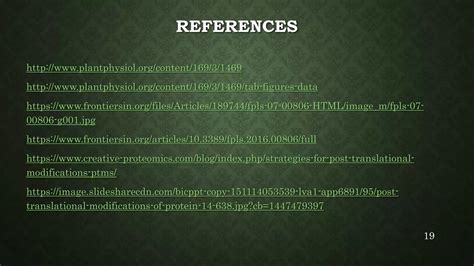 Post Translational Modification In Plants Pptx