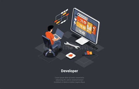 Software Development Coding Process Programmer Or Web Developer