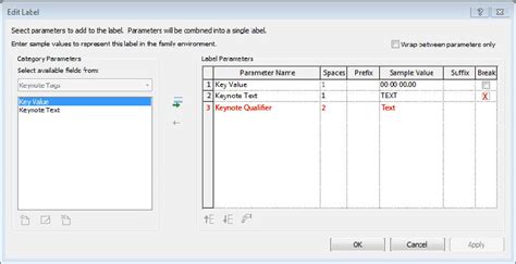 Keynotes With Instance Parameter Text Field Autodesk Community