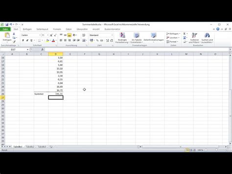 فیلم آموزشی Addieren در Excel Die Summe Funktion با زیرنویس فارسی فیلم های آموزش اکسل Excel