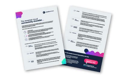 Download The Essential Cloud Connectivity Checklist