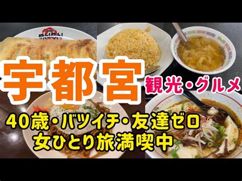 【女ひとり旅】1泊2日・夏バテ予防に宇都宮のグルメと観光を楽しむ♪ アラフォー女むぎこ｜youtubeランキング