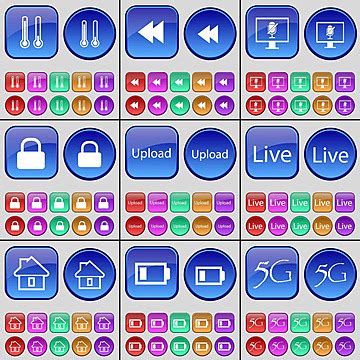 Colorful Vector Buttons For Various Functions And Discounts Vector