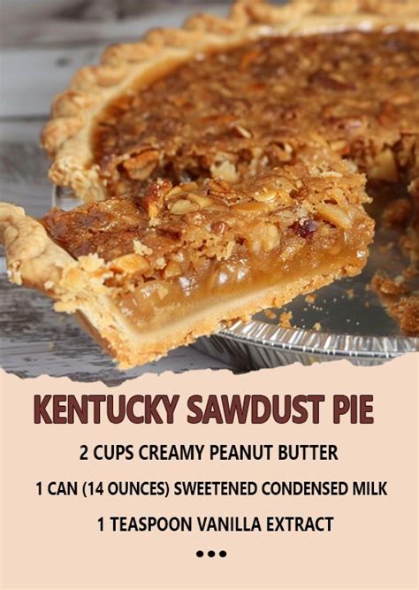 Kentucky Sawdust Pie Yummydishes