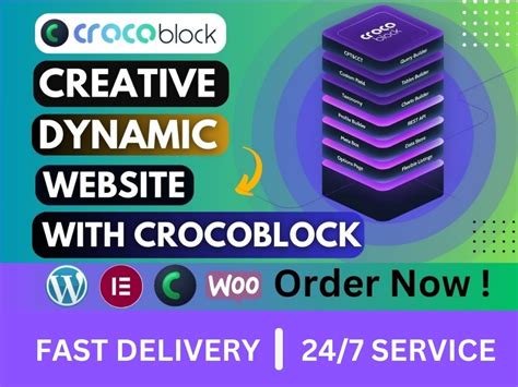 a dynamic website with crocoblock elementor pro using wordpress upwork
