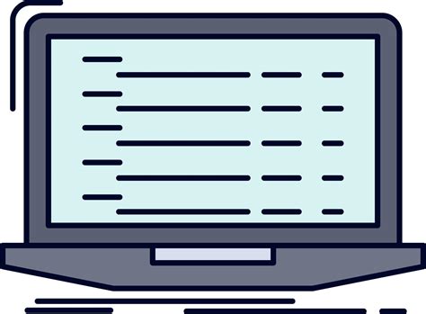 Api App Coding Developer Laptop Flat Color Icon Vector 15081461 Vector Art At Vecteezy