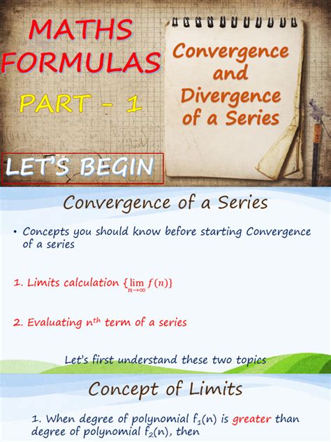 convergence and divergence 1 pdf mathematical objects