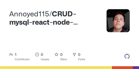 Github Annoyed115crud Mysql React Node Laravel Bootstrap