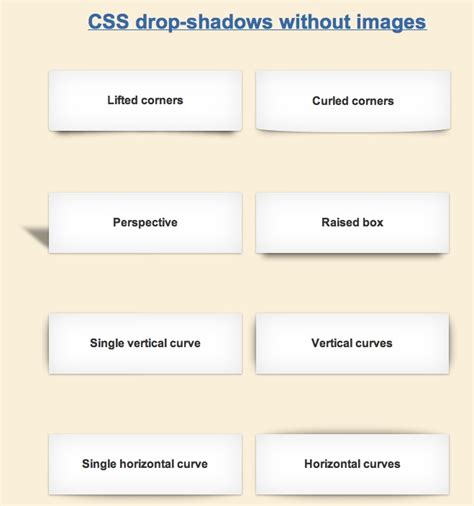 Css Drop Shadow Effects Located Here