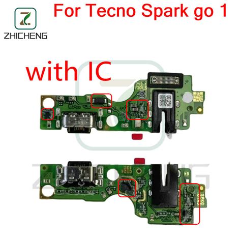 สาหรบ Tecno Spark go USB Dock Charger Port แทนชารจจอแสดงผลเชอมตอ Shopee Thailand