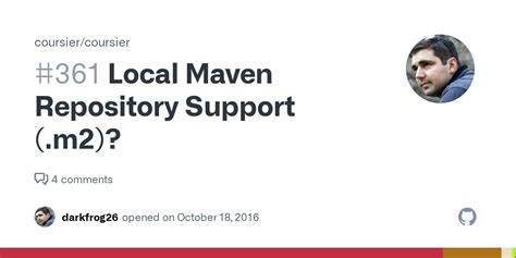Local Maven Repository Support M2 · Issue 361 · Coursiercoursier · Github