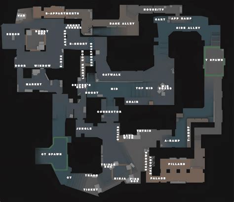 Mirage Callouts In Counter Strike Profilerr
